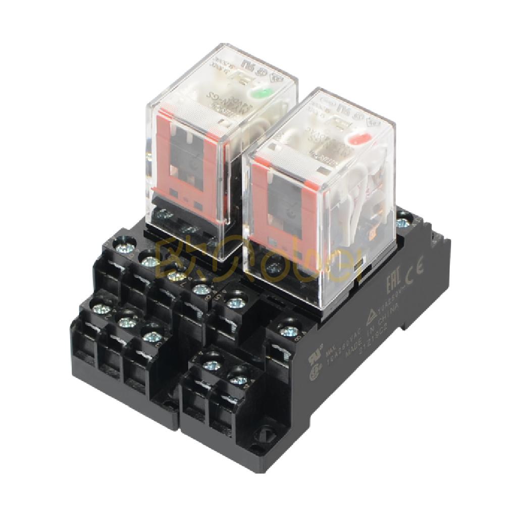 欧姆龙 普通继电器+底座 MY2NJ 24VDC+PYF08A-E